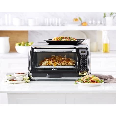 Oster Large Digital Countertop Convection Toaster Oven 6 Slice Black
