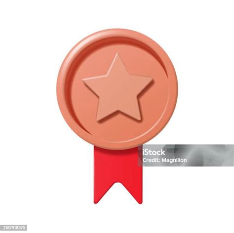 빨간 리본과 별 디자인 3d 벡터 일러스트 레이 션 수상 리본 동메달 0명에 대한 스톡 벡터 아트 및 기타 이미지 0명 1 1위 Istock