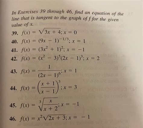 solved in exercises 39 through 46 find an equation of the