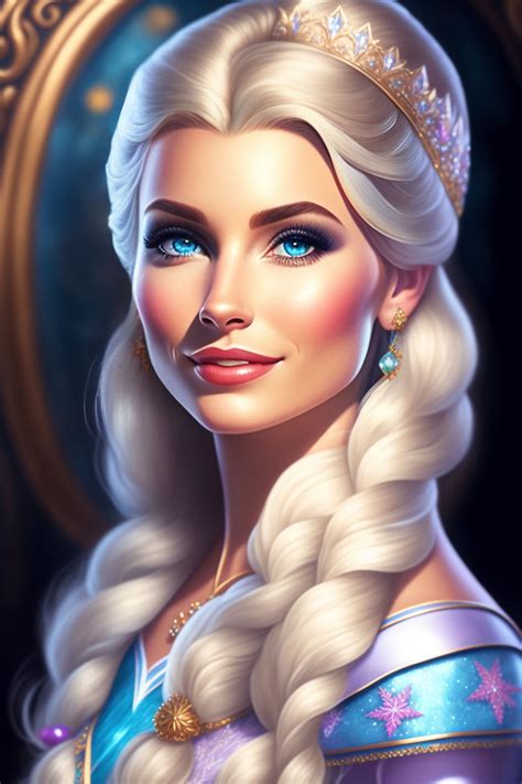 Beautiful Queen Elsa Portrait By Mistressaipro By Perfectwaifus On