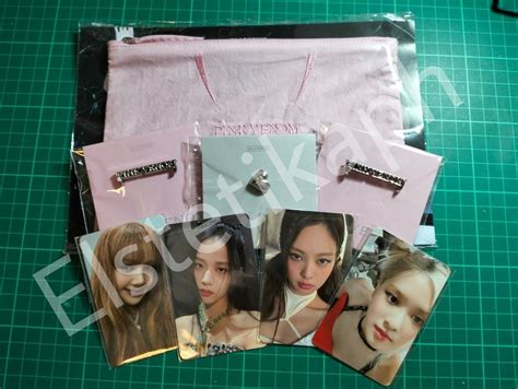 Blackpink Born Pink Venom Merch Md Badge Pouch Photocard Pob Hobbies Toys Memorabilia