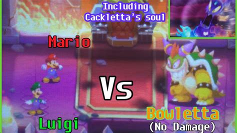 Mario And Luigi Superstar Saga 3ds Final Boss Bowletta Cacklettas