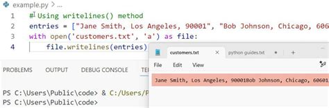How To Write To A File Without Newline In Python