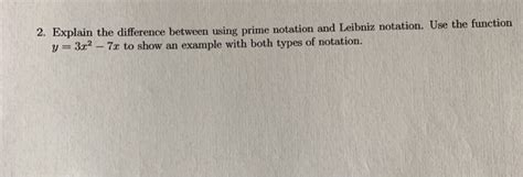 Solved 2 Explain The Difference Between Using Prime
