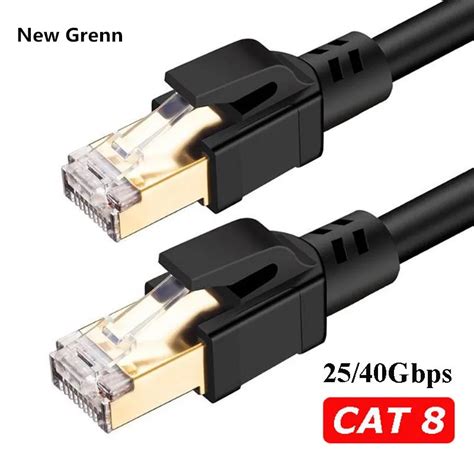 Cat8 40gbps 플랫 이더넷 케이블 Rj45 Lan 케이블 네트워킹 이더넷 패치 코드 컴퓨터 라우터 노트북 Aliexpress