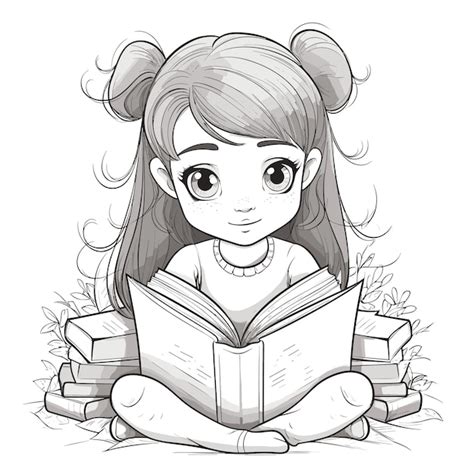 Vetores E Ilustra Es De Livro Colorir Menina Para Download Gratuito Freepik
