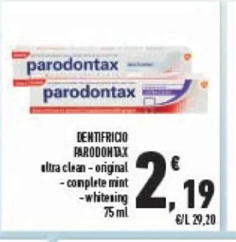 Parodontax Dentifricio Ultra Clean Original Complete Mint Whitening