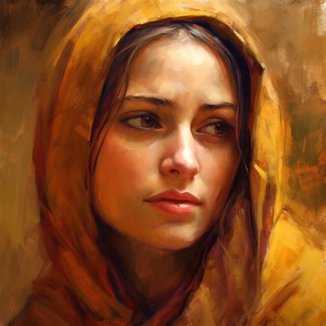 Chinese Art Painting Female Art Painting Oil Painting Portrait