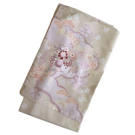 H L 【h L訪問着 3点セット】ベージュ系花柄【231 T】洗える着物 ダスティカラー【e】 おしゃれの店くどう 通販 Yahoo ショッピング