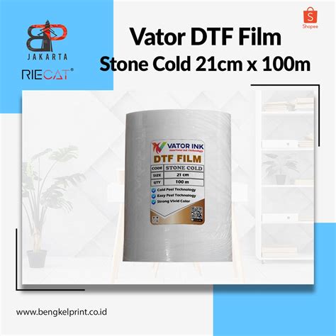 Jual PET FILM DTF VATOR STONE COLD CM X ROLL Shopee Indonesia