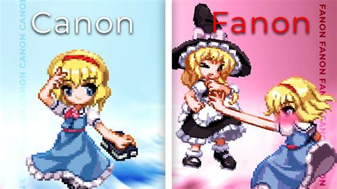 Alice Fanon Vs Canon Touhou Sprite Animation Youtube