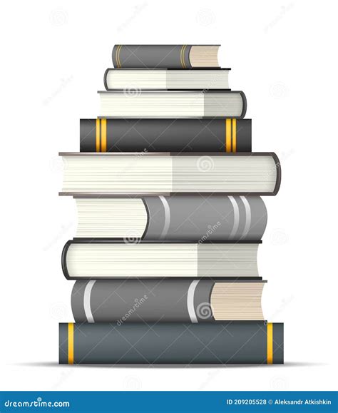 Pilas De Libros Coloridos Ilustración Del Vector Ilustración De