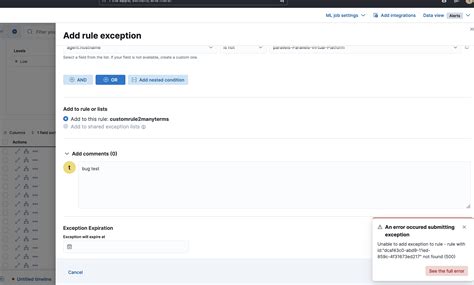 Security Solution Incorrect Error Message Is Displaying While Create