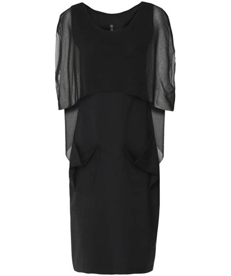 Xenia Design Black Borg Mesh Overlay Dress Jules B