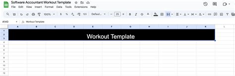 Best Google Sheets Workout Templates Free Download