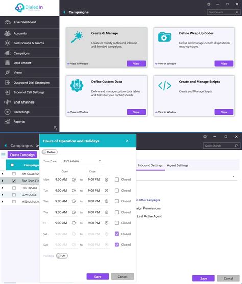 DialedIn Management Portal Tools