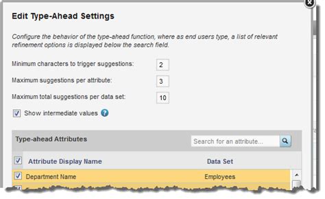 Configuring Search Options For The Search Box Component