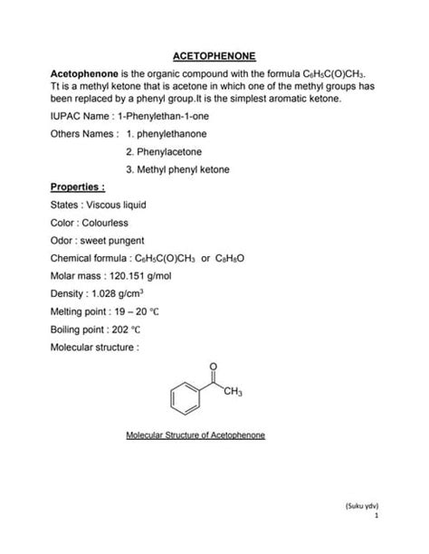 Acetophenone Pdf