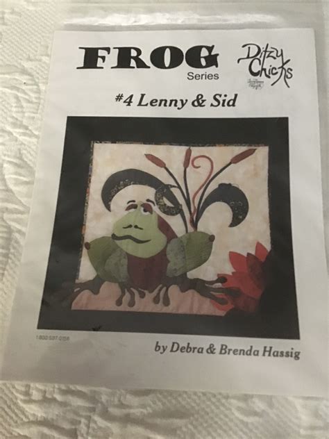 Frog Series Quilt Pattern4 Lenny And Sid By Ditzy Chicks Lucy Norman
