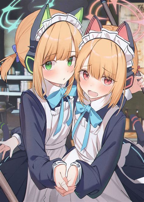 Saiba Midori And Saiba Momoi Blue Archive Ranimemaids