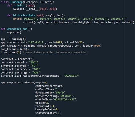 Historical Options Futures Data Using TWS API