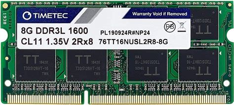 Timetec 8gb Ddr3l Ddr3 1600mhz Ddr3l 1600 Pc3l 12800 Pc3 12800 Pc3l 12800s Non Ecc