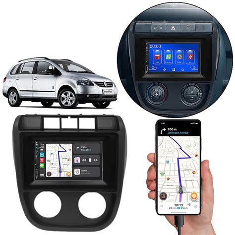 Multimídia Mp5 7 Com Carplay E Android Auto Para Spacefox 2006 2009 Ecarshop
