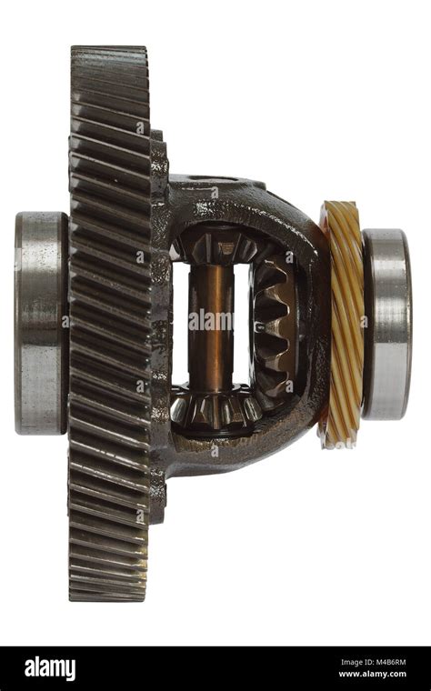 Differential Of The Gearbox Isolated On White Background Stock Photo Alamy