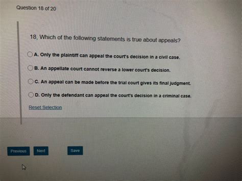 solved question 18 of 20 18 which of the following