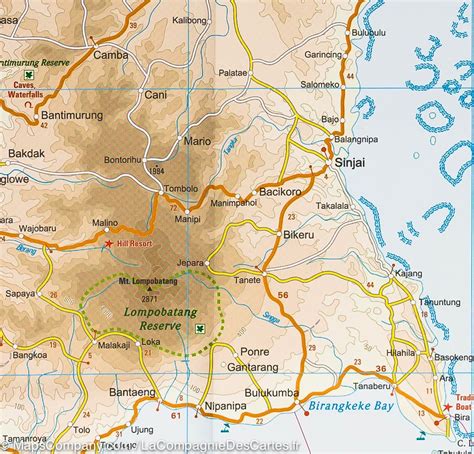 Carte Routière Sulawesi Indonésie Reise Know How La Compagnie