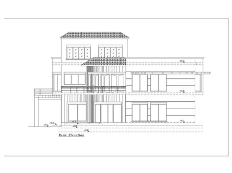 Residence Building 2d Elevation Dwg32 Thousands Of Free Autocad Drawings