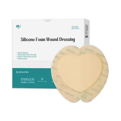 Sacrum Silicone Foam Dressing With Border For Sacral Ulcer Pressure