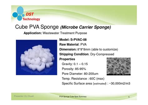 pva sponge cube for developing biofilm speciliaze in industry