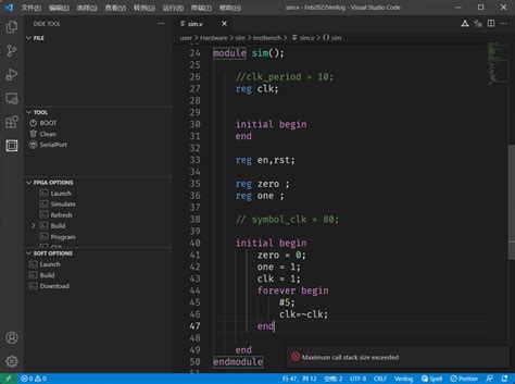 Test Bench 导致溢出 Issue Nitcloud Digital IDE GitHub
