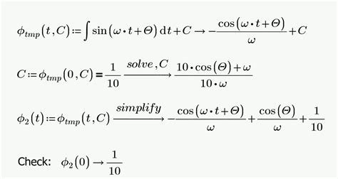 Solved Symbolic Integration With Initial Condition Ptc Community