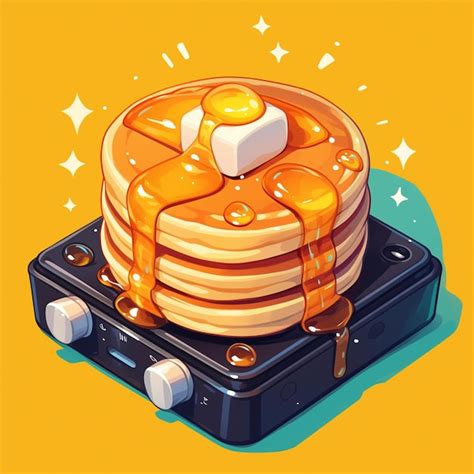 Premium Vector Electric Pancake Maker With Nonstick Cooking Surface