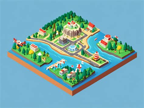 Create A Isometric Map Vector Illustration By Miandeock Fiverr