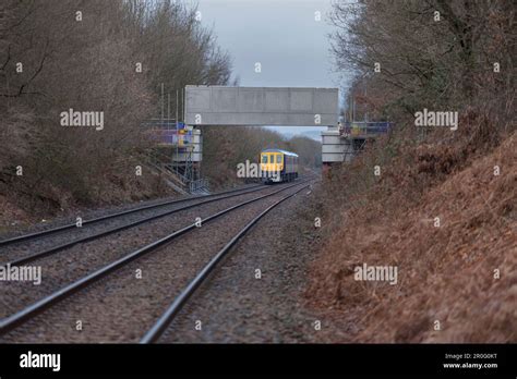 Northern Rail Class 769 Bi Mode Flex Train Passing Westhoughton While Running On Diesel With A Northern Rail Class 769 Bi Mode Flex Train Passing Westhoughton While Running On Diesel With A