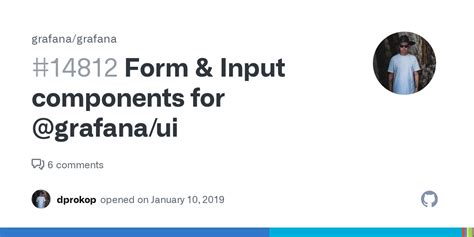 Form And Input Components For Grafanaui · Issue 14812 · Grafana