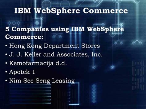 Ppt Ibm Websphere Commerce Powerpoint Presentation Free Download