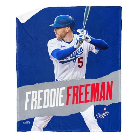 The Northwest Group Mlb Dodgers 23 Freddie Freeman Silk Touch Sherpa
