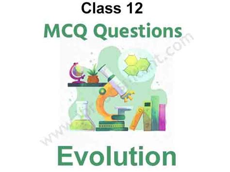 Evolution Class 12 Mcq Questions With Answer Free Pdf