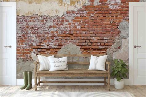 Custom Brick Wall Mural Peel And Stick Wallpaper Removable Design Etsy