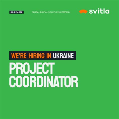 Tetiana Korchmenko On Linkedin Hiring Projectcoordinator Delivery