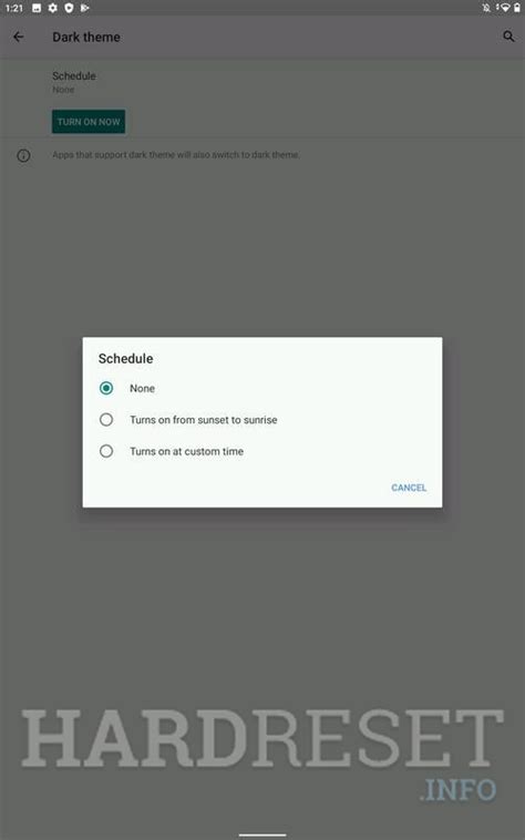 How To Turn On And Turn Off Dark Mode On LENOVO TAB M