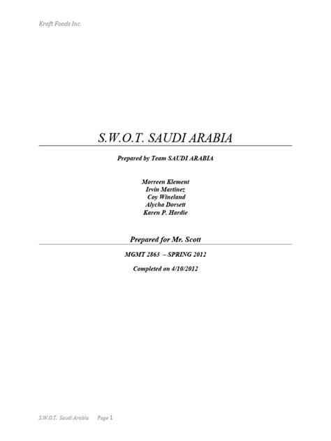 Saudi Arabia Swot Pdf Saudi Arabia Taxes
