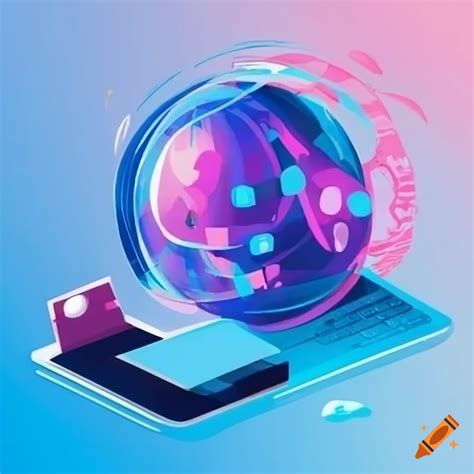 Graphic Illustrating Data Security And Online Privacy On Craiyon