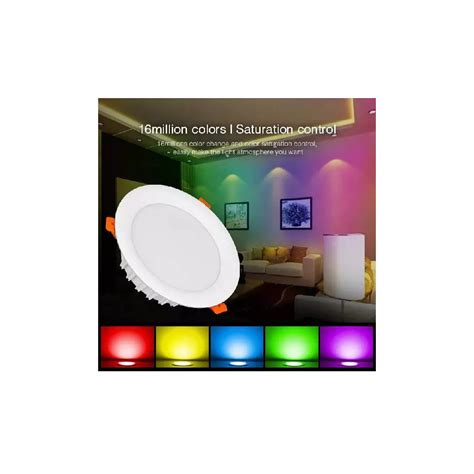 Plafonnier LED W LED RGB CCT pilotable avec télécommande