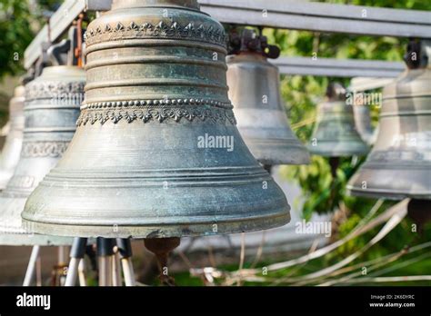 Church Bell Several Church Bells Bell Ringing High Quality Photo