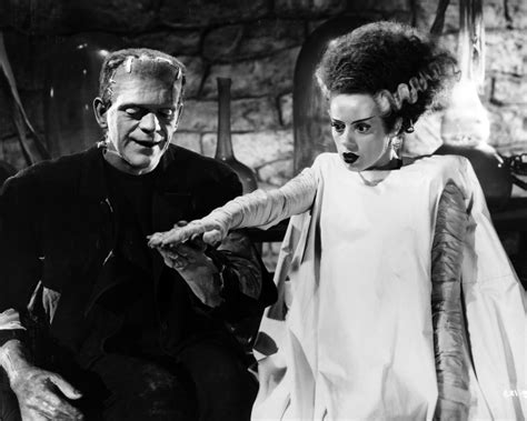 Boris Karloff And Elsa Lanchester In Bride Of Frankenstein 1935 We